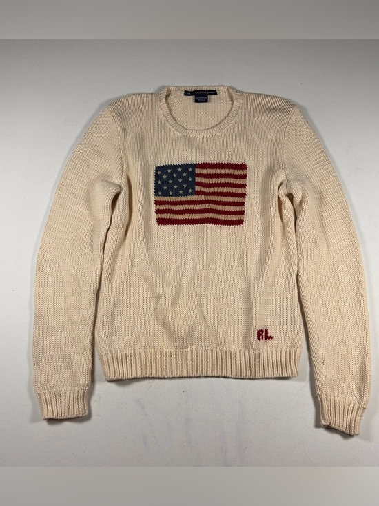 Ralph Lauren | Sweaters | Ralph Lauren Sport Ws L Iconic Flag Sweater ...